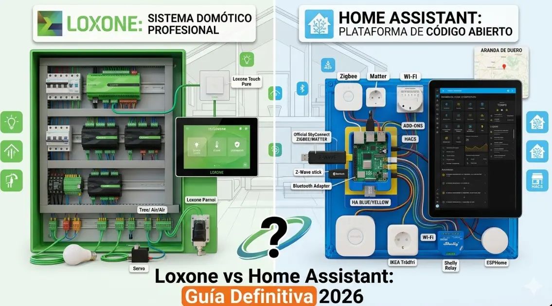 Loxone vs Home Assistant: Guía Definitiva 2026